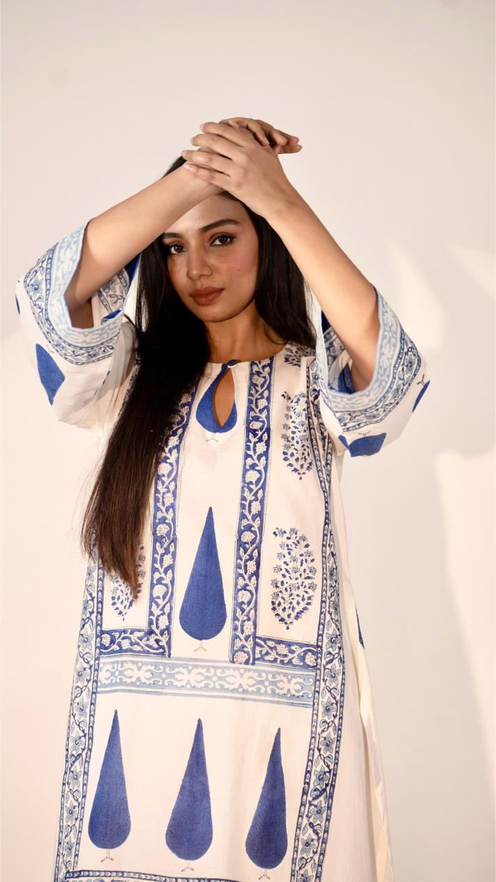 Kashraf Handblock printed suit set – The House of Hoor